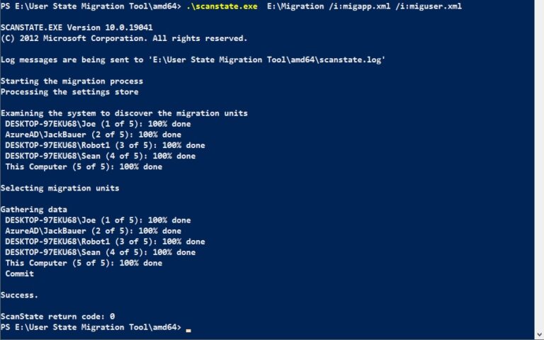 How to using USMT to migrate user account & application settings ...