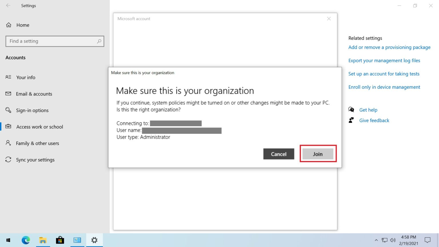 How to join a Windows 10 device to Azure AD - AugmaStudio