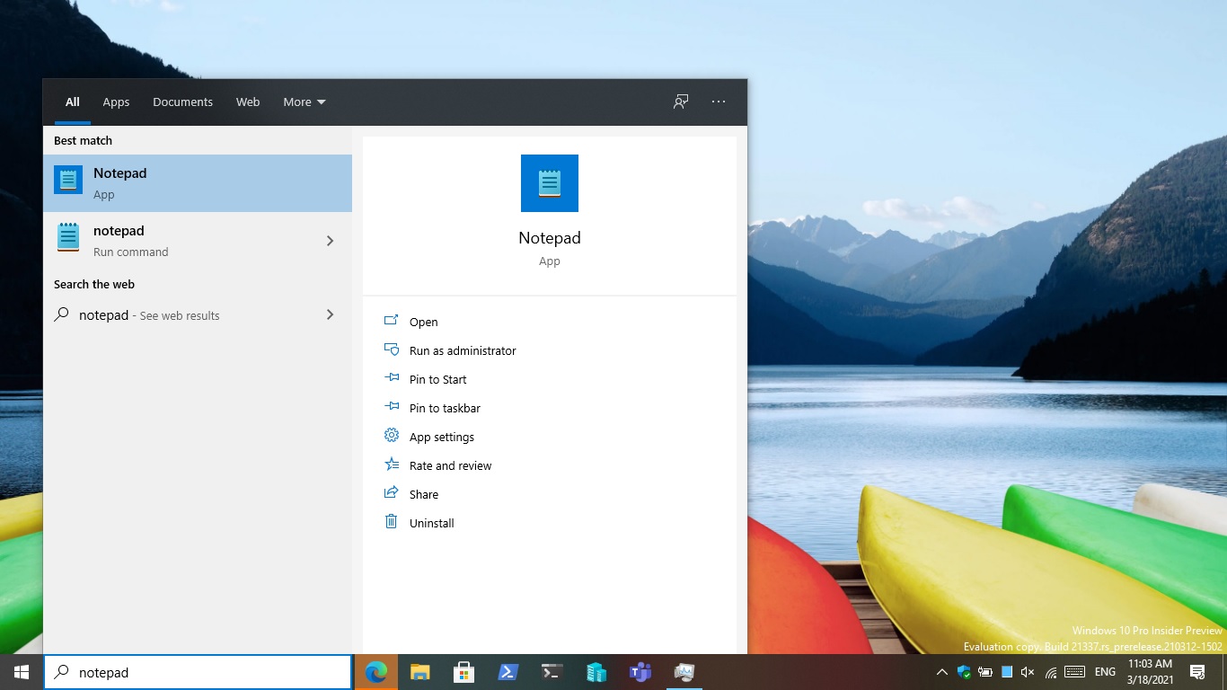 Given a try with Windows 10 Insider Preview Build 21337 - AugmaStudio