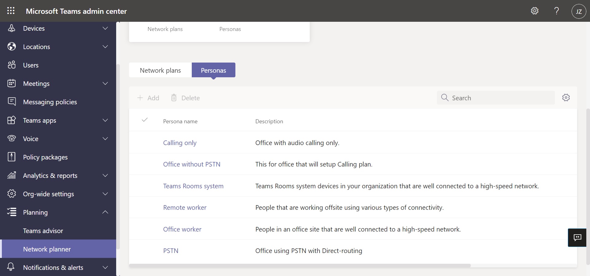 How to analyze network usage by using Network Planner for Teams ...