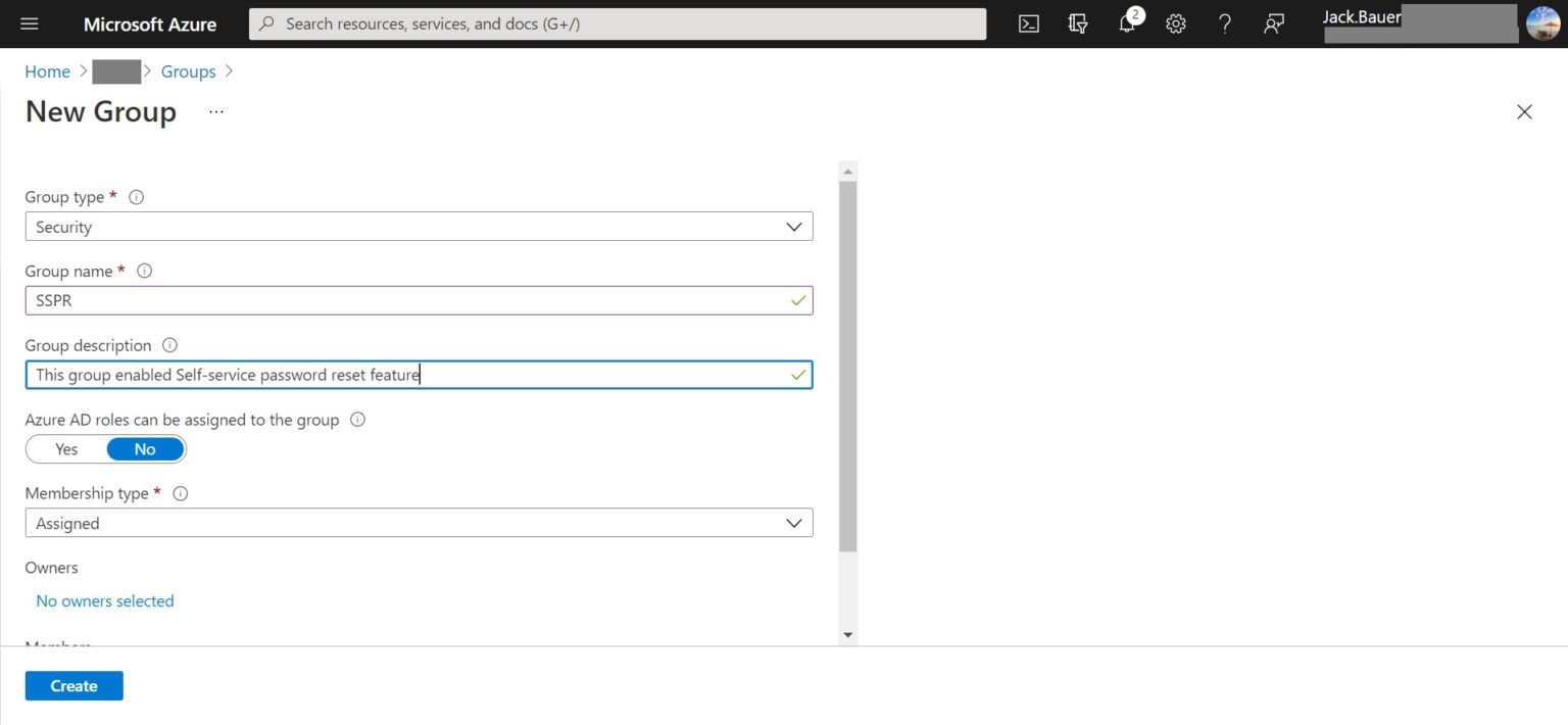 How to enable self-service password reset in Azure AD - AugmaStudio