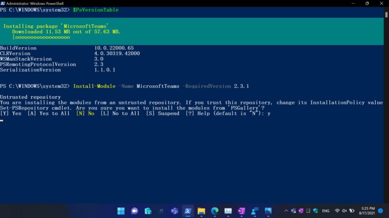 How to install Microsoft Teams PowerShell module - AugmaStudio