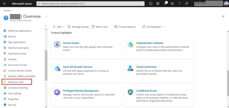 How to enable self-service password reset in Azure AD - AugmaStudio