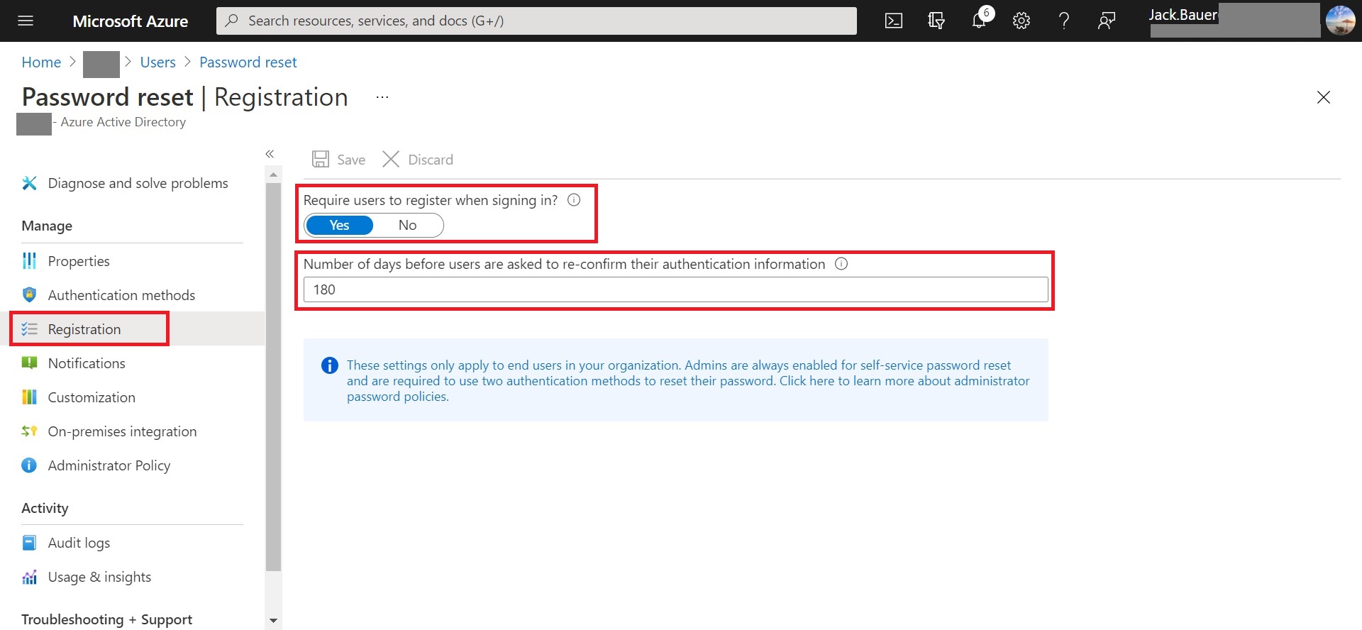 How to enable self-service password reset in Azure AD - AugmaStudio