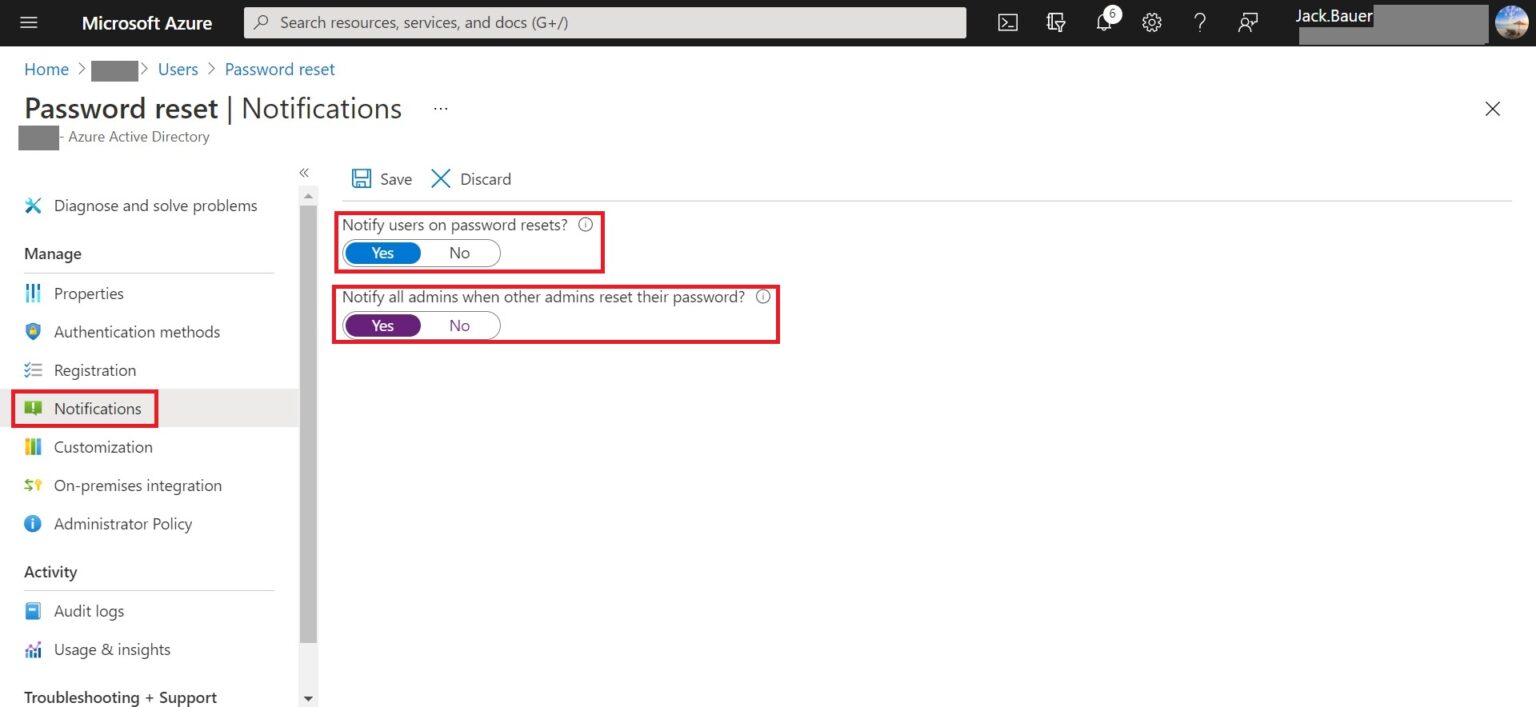 How to enable self-service password reset in Azure AD - AugmaStudio