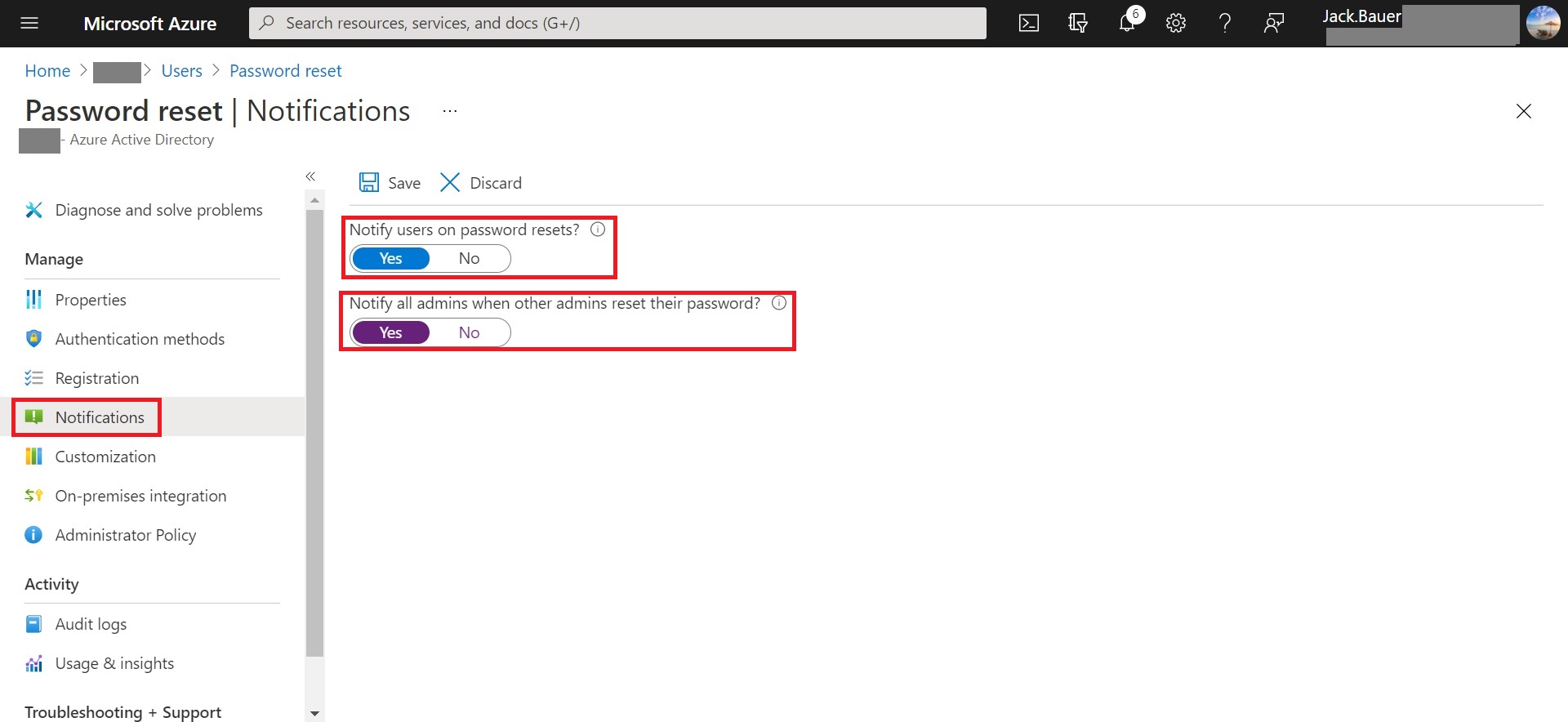 How to enable self-service password reset in Azure AD - AugmaStudio