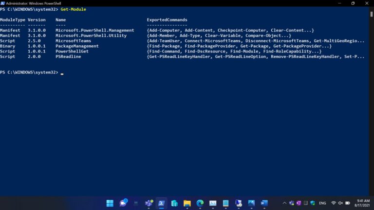 How to install Microsoft Teams PowerShell module - AugmaStudio