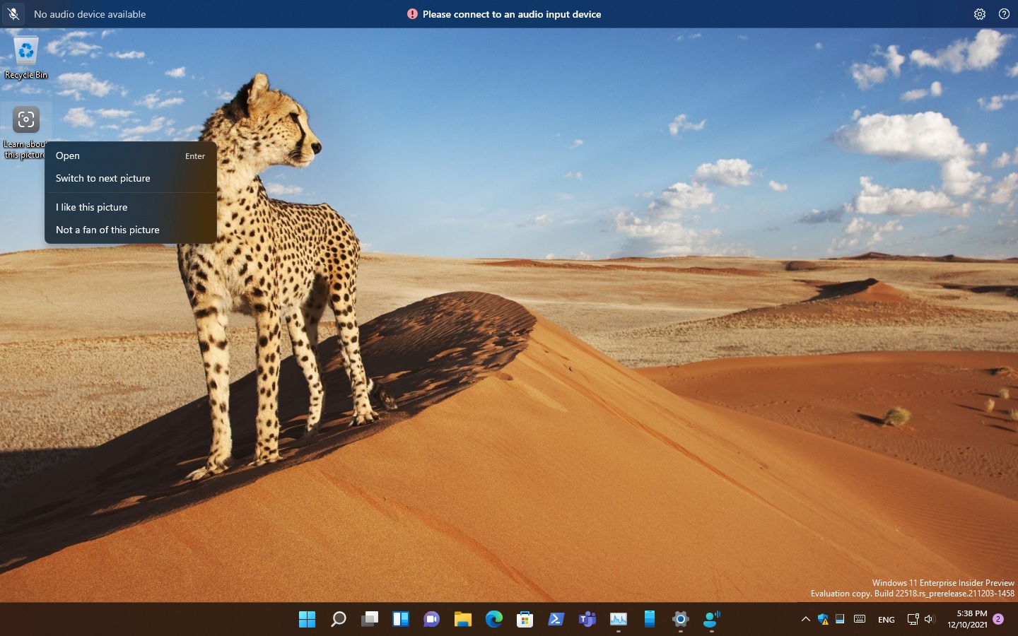 Given a try with Windows 11 Insider Preview Build 22518 - AugmaStudio