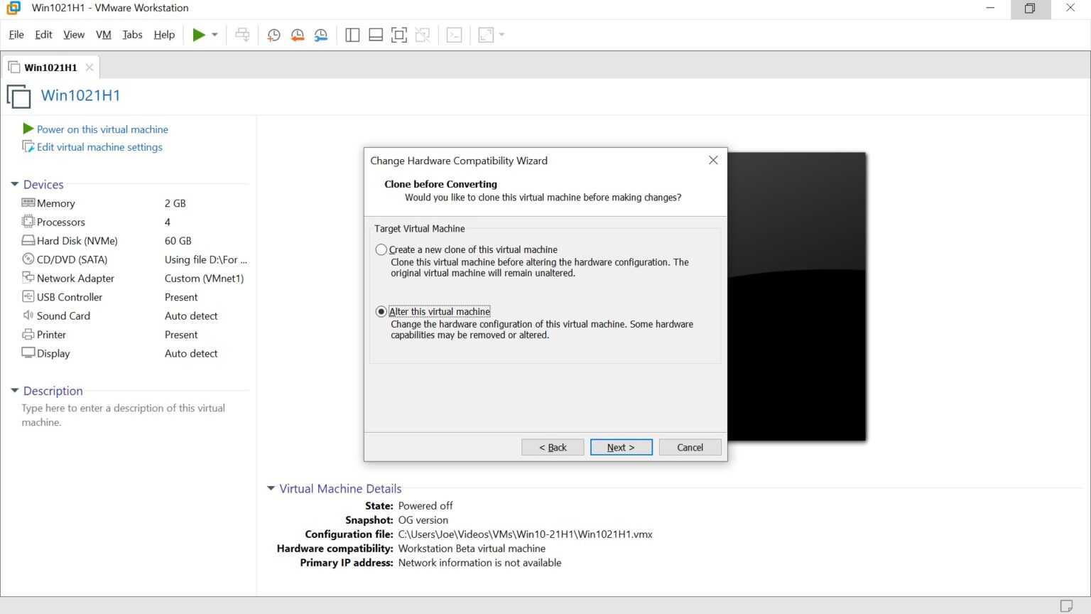 Fix virtual machine is using a hardware version that is not supported ...