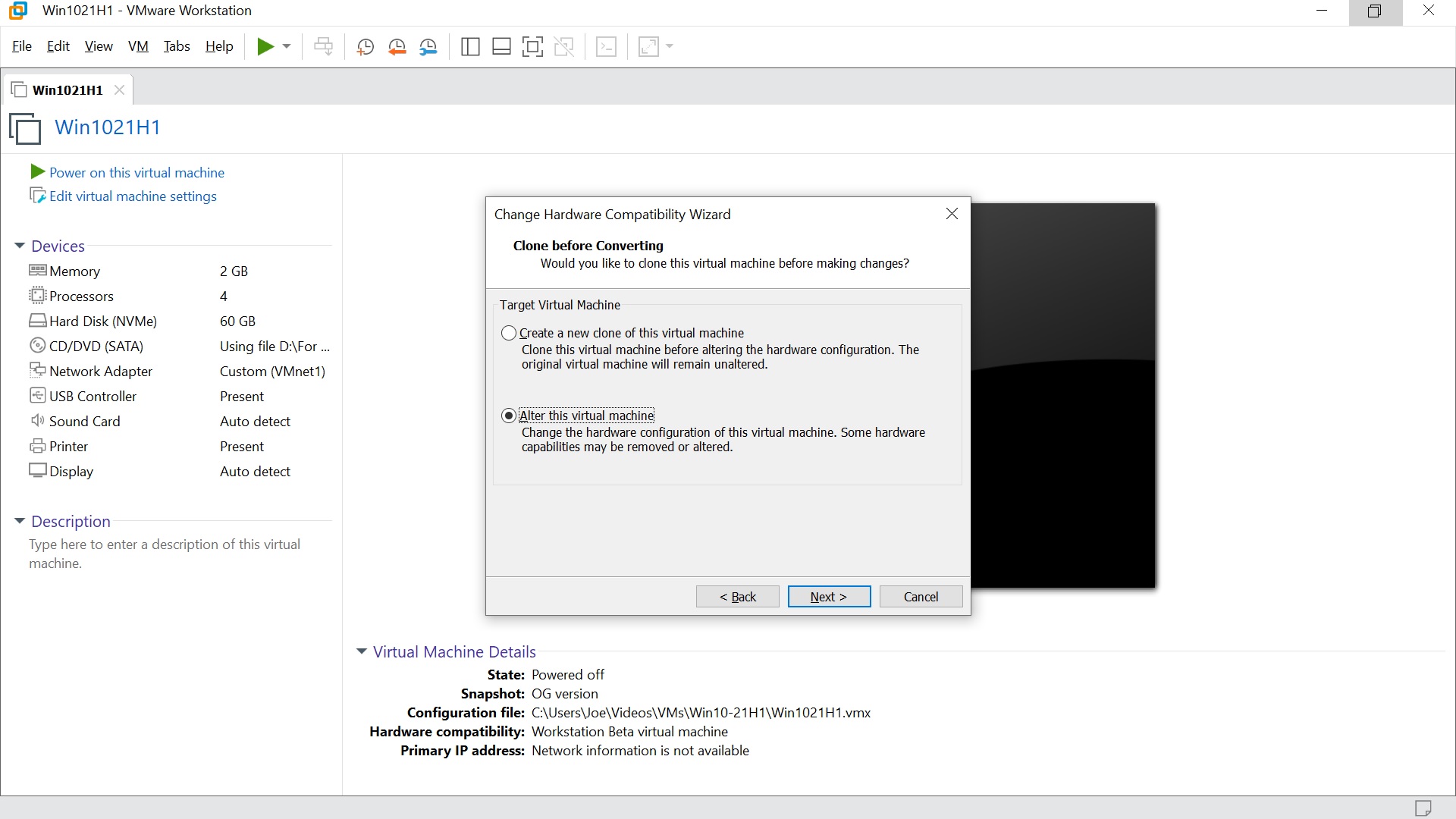 Fix virtual machine is using a hardware version that is not supported ...