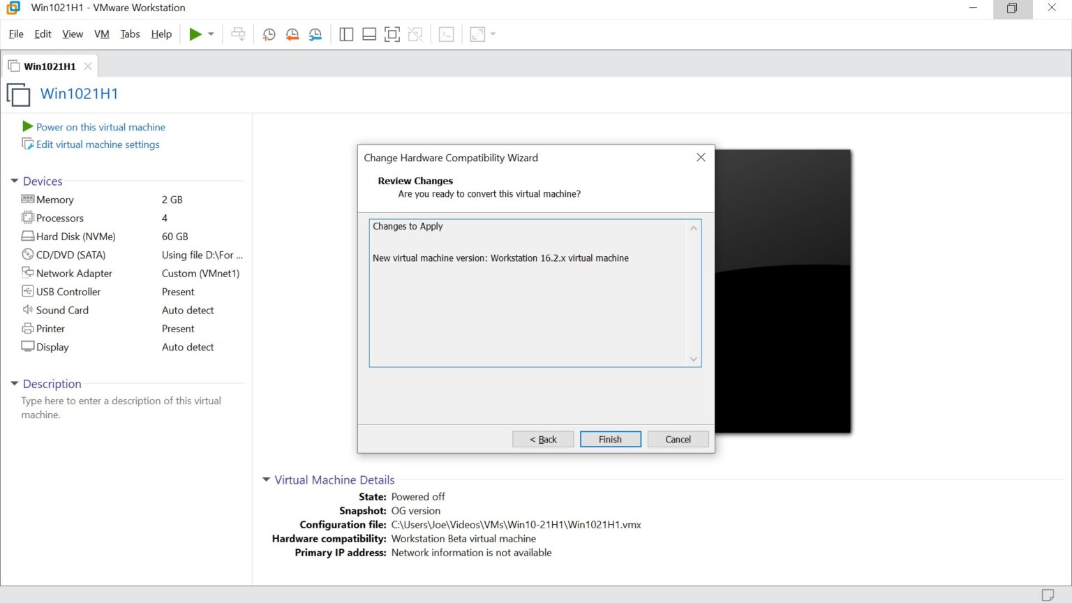 Fix virtual machine is using a hardware version that is not supported ...