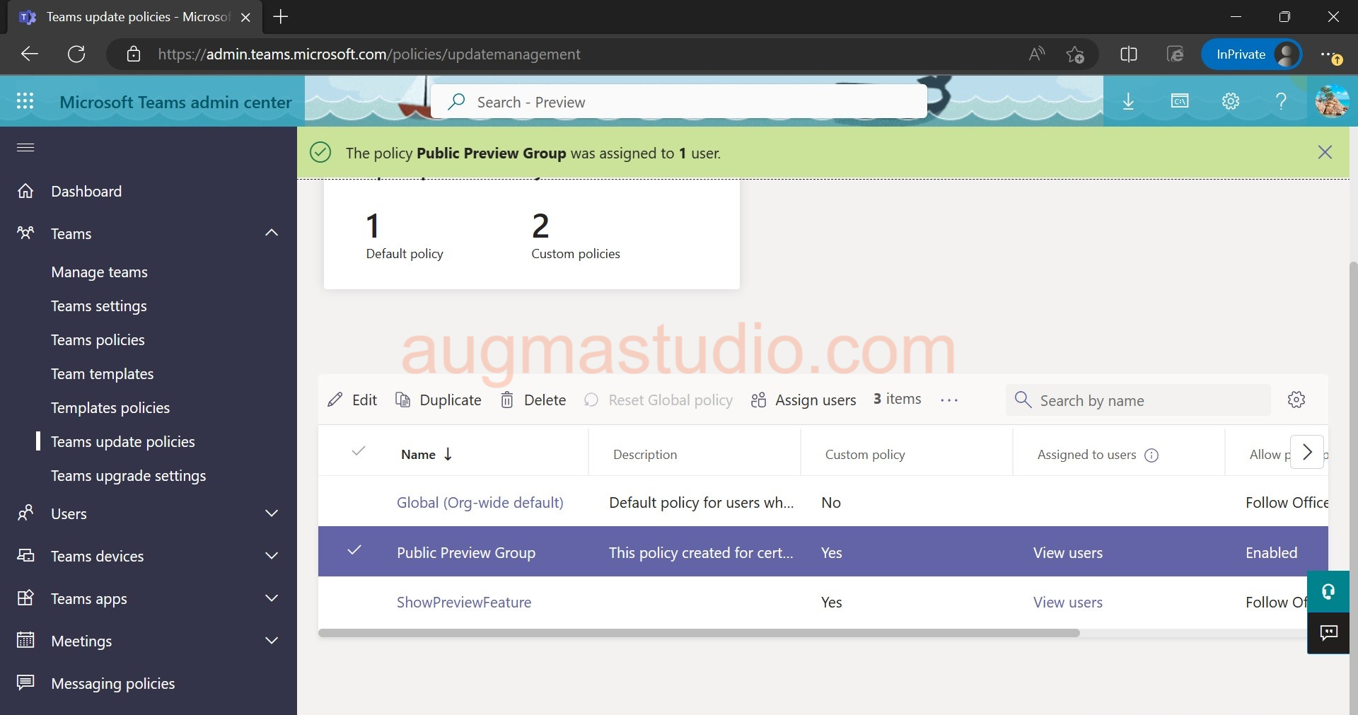How to enable public preview in Microsoft Teams - AugmaStudio