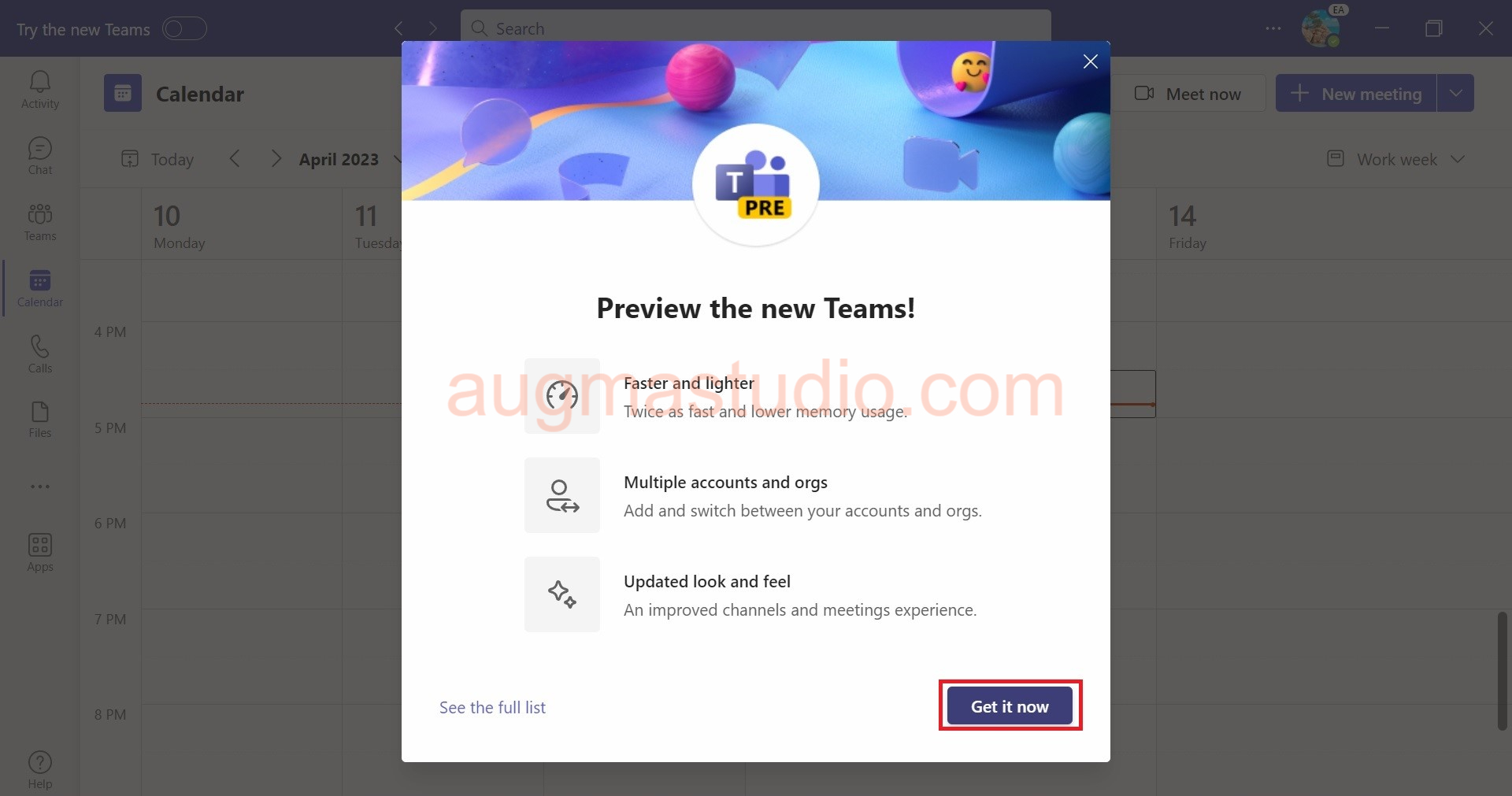 How to enable public preview in Microsoft Teams - AugmaStudio