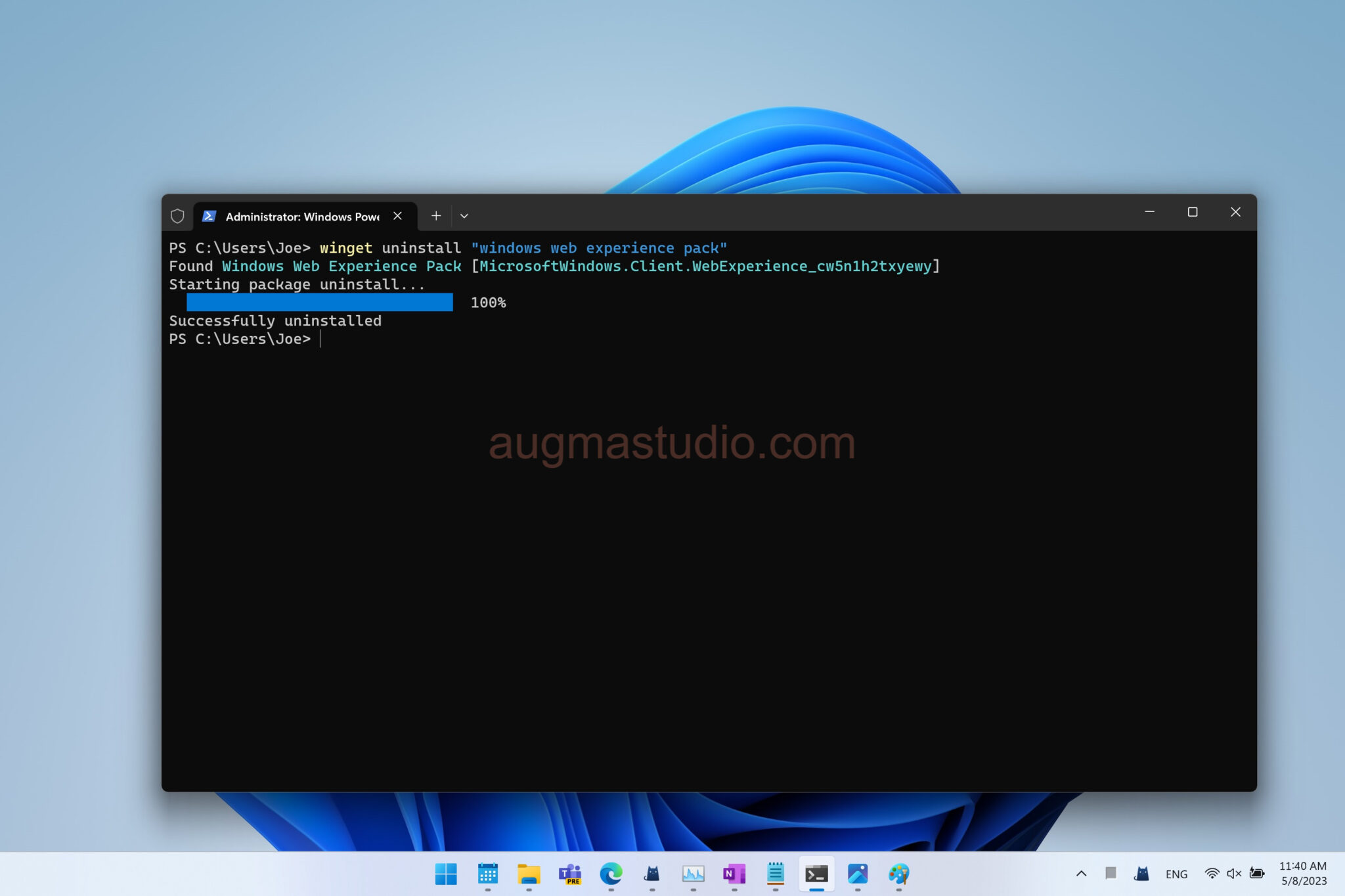 How to remove Widgets on Windows 11 - AugmaStudio