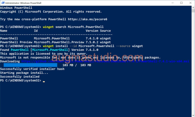 How to install PowerShell 7 on Windows 10 - AugmaStudio