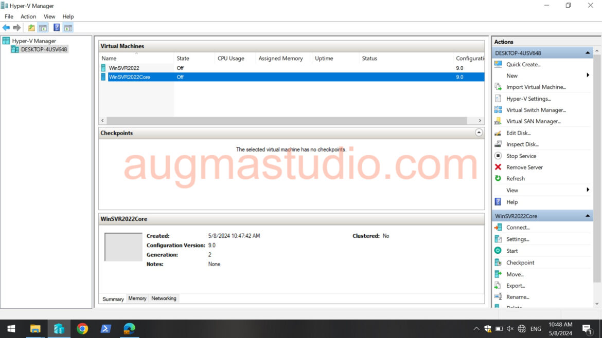 How to install Windows Server 2022 Core - AugmaStudio