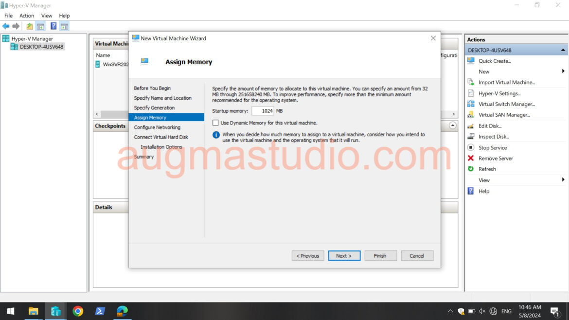 How to install Windows Server 2022 Core - AugmaStudio