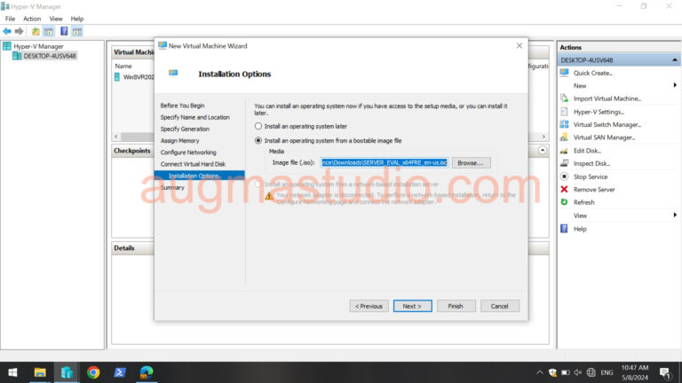 How to install Windows Server 2022 Core - AugmaStudio