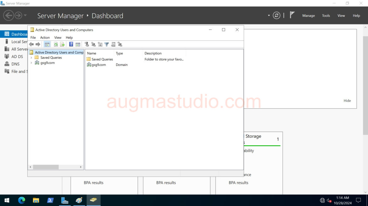How to deploy AD DS on Windows Server 2022 - AugmaStudio