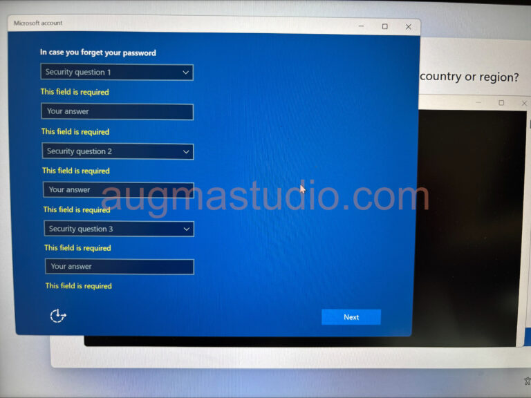 The quickest way to bypass Windows 11 OOBE - AugmaStudio